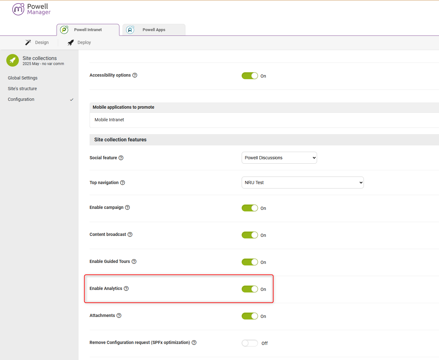Advanced Analytics - Measure your intranet – Help Center - Powell Software