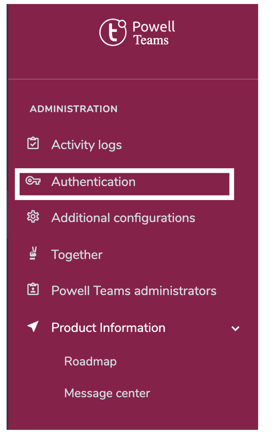 Authentication & Security access – Help Center - Powell Software