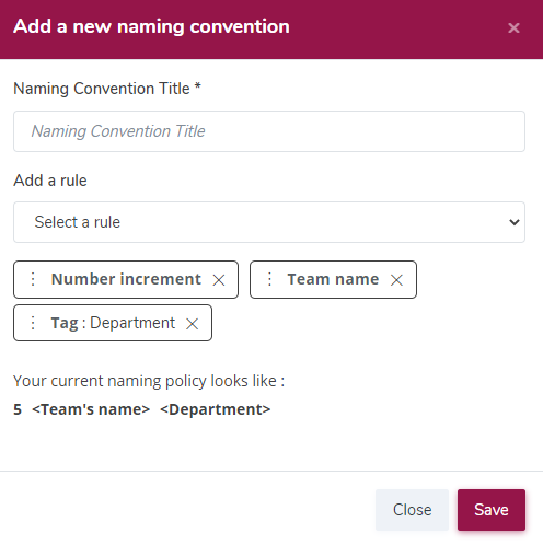 Team governance template settings – Help Center - Powell Software